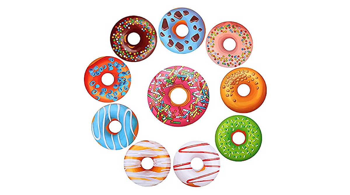 Colorful Donuts Party & Classroom Decor | 50 Pieces for Fun & Learning