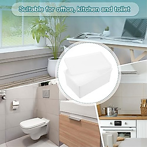 JOINPAYA Box Sheet Laundry Storage Box Drawer Organization Bucket Storage Container Laundry Powder Bin Laundry Powders Holder Sundries Storage Bucket White With Cover Plastic Drum