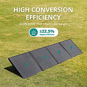 Zendure 200W Foldable Portable Panel with Kickstand, Durable Lightweight Panel Waterproof IP54 Portable Solar Panel Compatible with Zendure/Other Power Stations (with MC4 to XT60 Cable)