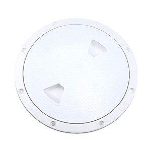 Coshar White Access Hatch Cover Non Slip Circular Inspection Hatch Detachable Cover- 4 Inch(1pc)