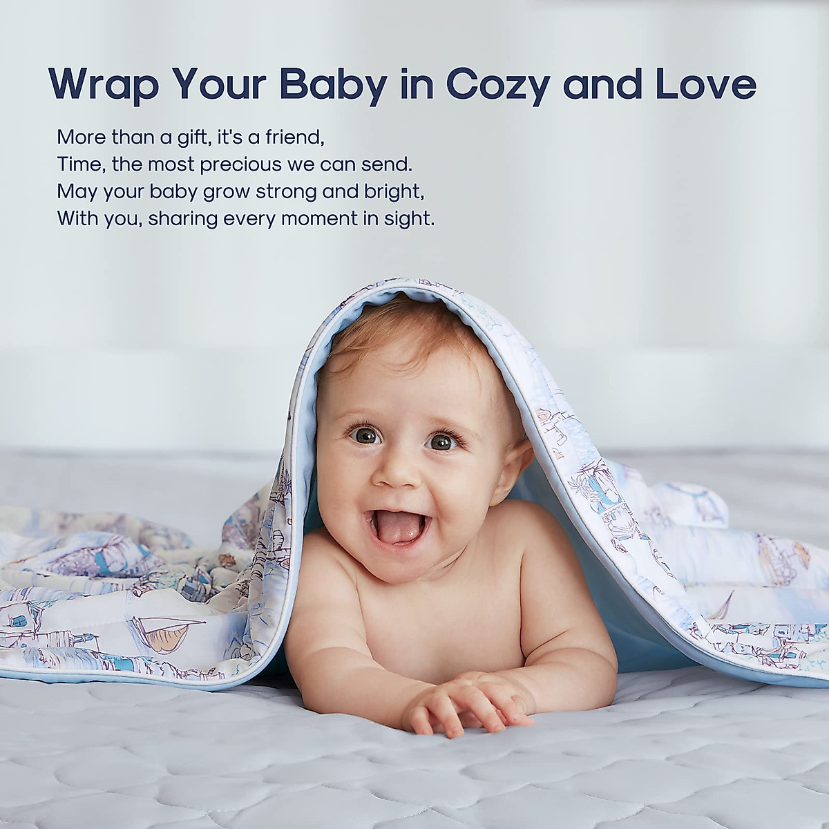 Domiamia Baby Sleep Sack 1.0 Tog Soft Cotton & Rayon Made from Bamboo Toddler Sleeping Sack 24-36 Months Dryable Lightweight Wearable Blanket