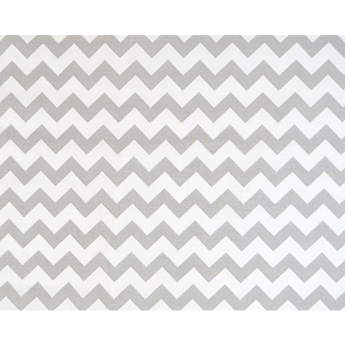 SheetWorld Baby Fitted Round Crib Sheet, 100% Cotton Woven Sheet, Unisex Boy Girl, 42 x 42 inches, Grey Chevron Zigzag, Made in USA