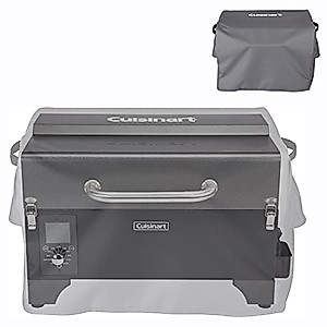 Cuisinart CPG-256 Portable Wood Pellet Grill and Smoker, Black and Dark Gray