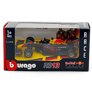 Bburago F1 Red Bull Racing TAG Heuer RB13 #33 Max Verstappen 2017 1/43 Diecast Model Car 38027