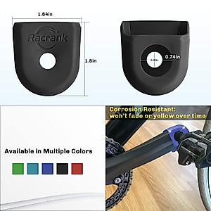 Racrank Crank Boot Protectors Combo Multiple Color, Bicycle Crank Arm Protectors, Universal Crank Boots for Mountain Bike Road Bike, Pack of 10