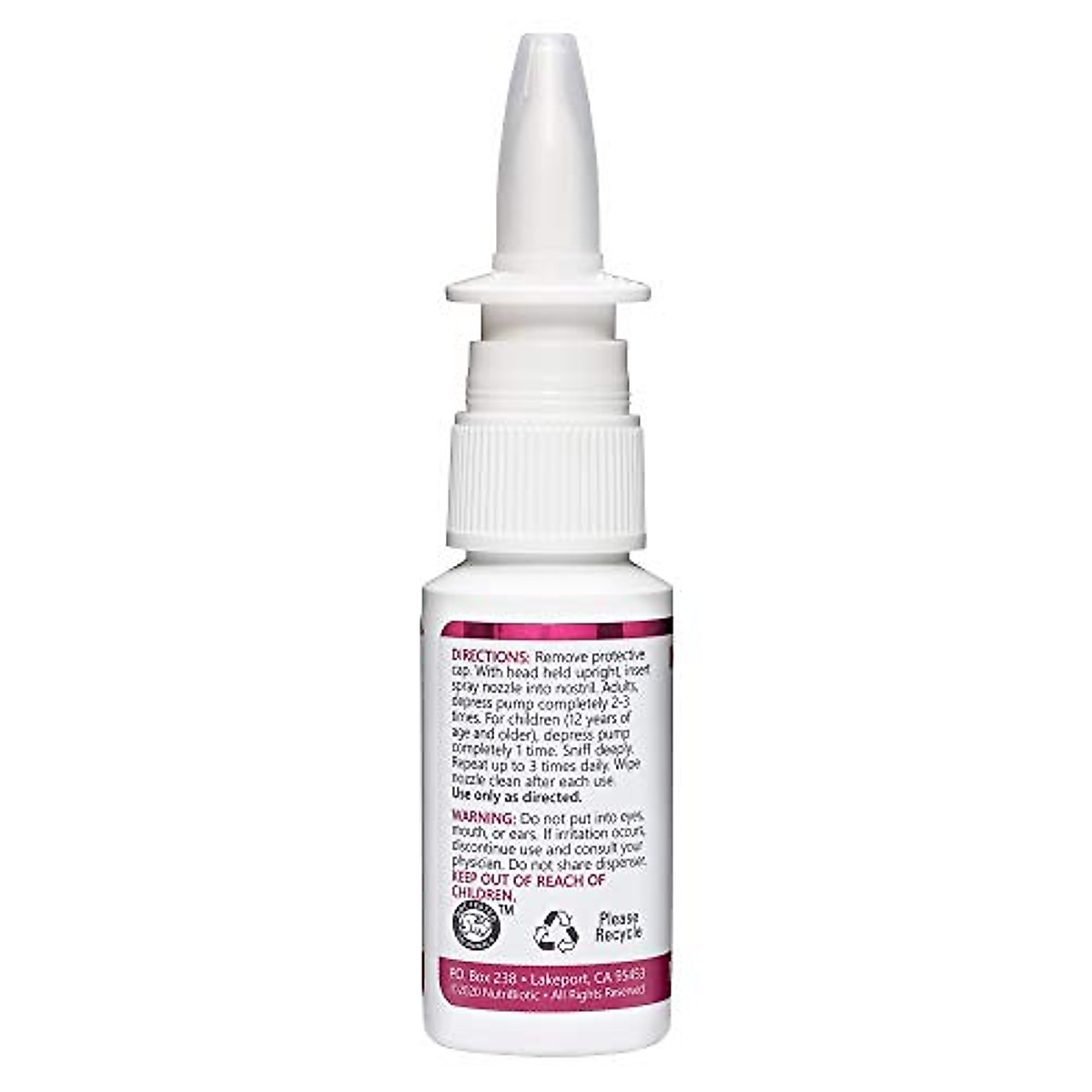 NutriBiotic Nasal Spray 1 Fl Oz | Nasal Lubricant with Grapefruit Seed Extract & Sodium Chloride | Help Flush Irritants from Nasal Passages | Convenient Measured Dose Pump | Drug-Free & Non-Medicated