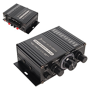 AK-160BT5.0 Power Amplifier,20Wx2 20Hz-20KHz DC 12V HiFi Mini Amp Home Theater Stereo Receiver,Receiver Audio Amplifier for Car Home