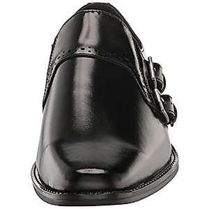 Stacy Adams Men's Kilgore Double Monk Strap Loafer, Black, 14