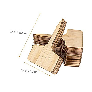 Baluue 90 Pcs Plant Label Vegetable Wooden