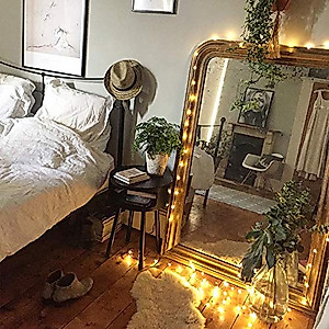 HANNAHONG Twinkle Fairy String Lights,33ft 100 LED,8 Modes USB Plug in with Remote & Timer, Waterproof Copper Wire Blinking Starry Light for Outdoor Christmas Bedroom Patio Wedding Decor,Warm White