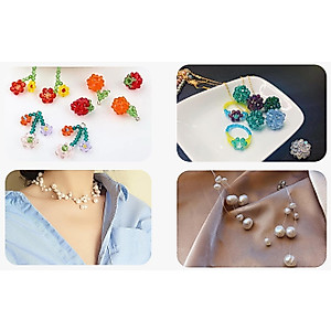 KONMAY Clear Seed Beads Thread, 340 Yards 0.3mm Monofilament Nylon Beading Thread, Invisible Craft String Thread for Hanging Ornaments, Crafting, Balloon Arch, Beading and Jewelry Making