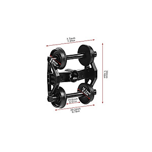 12pcs Model Train Bogie with Plastic Wheels 1:87 HO Scale 33" Model Railway Accessories (Style B)