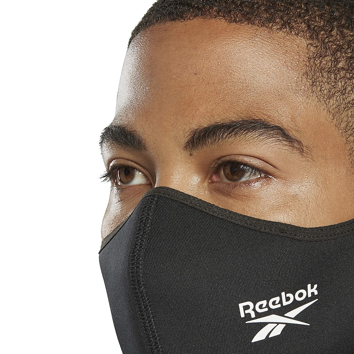 Reebok Standard Face Mask, 3 Pack, Black, Small