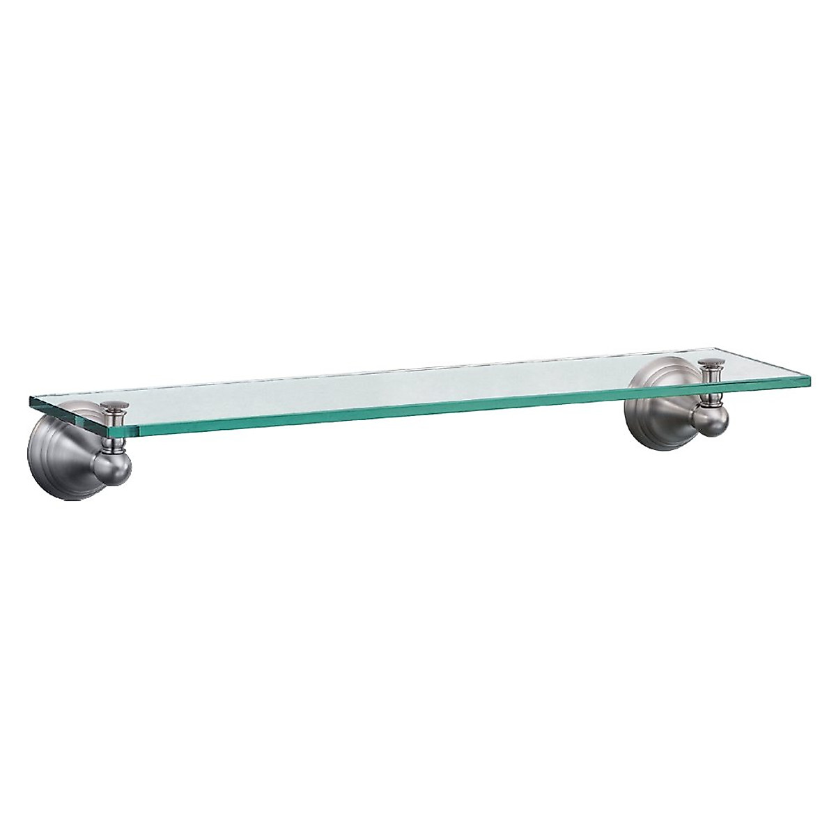 Gatco 4366 Charlotte Glass Shelf, Satin Nickel