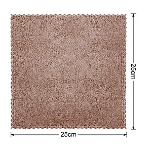 Syhood 12 Pcs Face Wash Cloth 10 x 10 Inch Makeup Remover Cloths Microfiber Facial Wash Towel Coral Velvet Reusable Soft Cleansing Towel (Pink, Green, Brown, Purple, Blue, Beige)