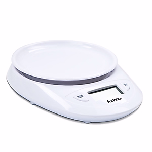 Furinno DaPur Precision Kitchen Scale, White