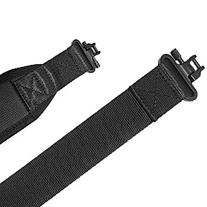 2 Point Gun Sling with Sling Swivels, Thicker and Wider Rifle Sling with Comfortable Neoprene Padded Quick Adjustable Length of AR Sling for Outdoors