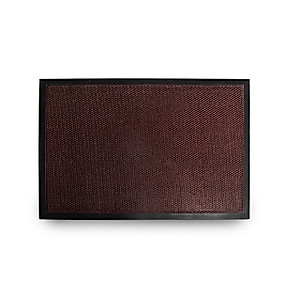 KaBesten Doormat, Anti-Slip Waterproof Door Mat for High Traffic Areas, Black,Red, Snowproof Welcome Mat for Front Door, Outdoor Indoor Entrance (RED, 35.4.23.6)