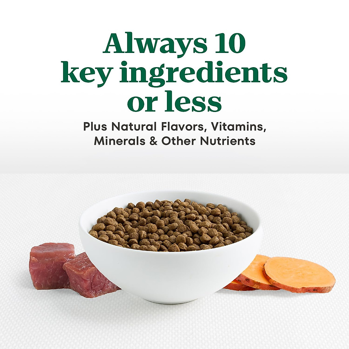 NUTRO Limited Ingredient Diet Small Bites Adult Dry Dog Food Lamb & Sweet Potato Dog Kibble, 22 lb. Bag