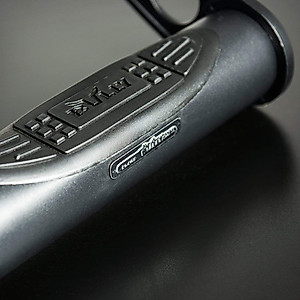 Bully RBP RBP-303725-EXR Multi-Fit Truck Stainless Steel Slant Cut Resonated Exhaust Muffler Tip in Textured Black Finish with Stamped RBP Logo - Bolt-On to Fit Various Trucks Including Diesel Trucks