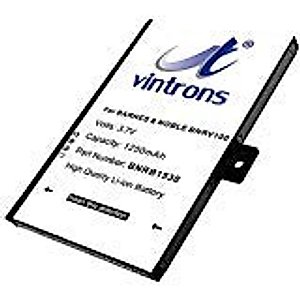 VI VINTRONS Nook Battery Replacement for Barnes & Noble Nook Classic, BNRV100, BNRZ100,