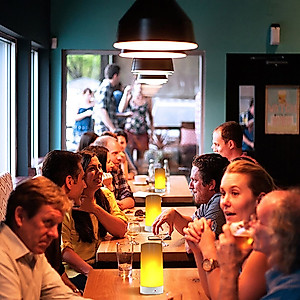 Kitmose 4X LED Flame Effect Light , USB Rechargeable 4 Modes Flickering Flame Candle Lantern with Remote Timer Gravity Sensing Effect Magnetic Base Waterproof Dimmable Outdoor Hanging Lamps Camping