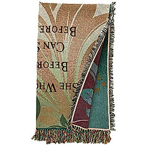 African American Expressions - She Who Kneels Tapestry Throw (100% Cotton, 4' x 5') TH-22