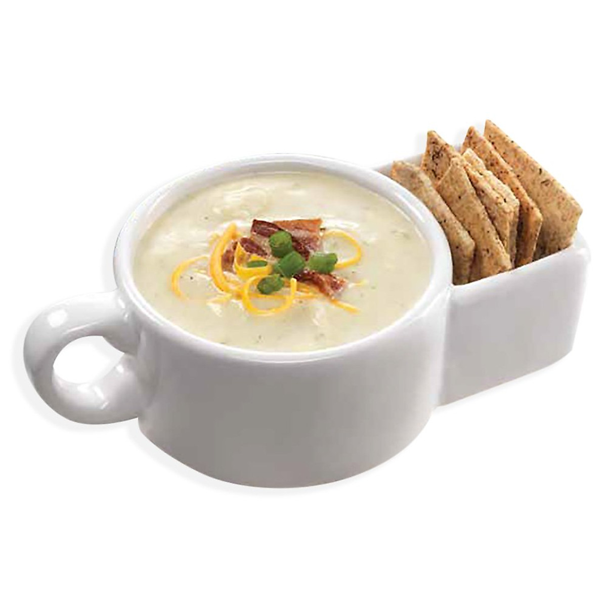 Soup and Cracker Mug or Cereal Bowl by Kitchen Gadgets, 12 fluid ounces