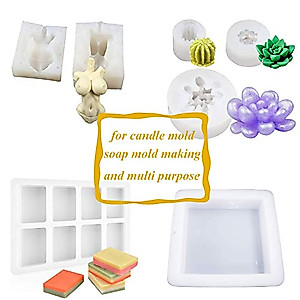 Miraclekoo Silicone Mold Making Kit Liquid Silicone Rubber 15A Platinum Silicone Translucent Mold Making Silicone for Casting Resin Molds, Silicone Molds (7 oz)