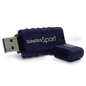 Centon Electronics MP Essentials DataStick Sport USB 3.0 Flash Drive, Waterproof USB Drive, Shock-Resistant Silicon Case, Versatile USB Stick, 128 GB Storage Capacity, Navy Blue