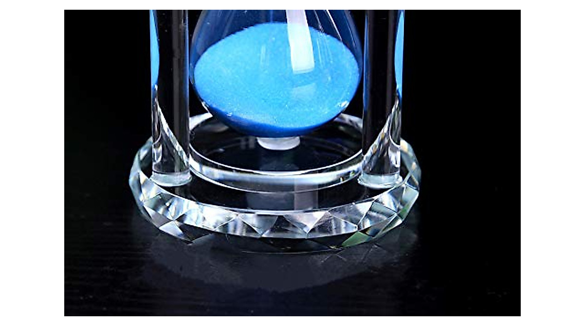 Elegant 15 Minute Blue Sand Timer for Kids & Home