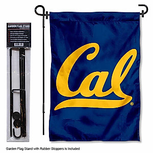 College Flags & Banners Co. Cal Berkeley Golden Bears Garden Flag with Stand Holder