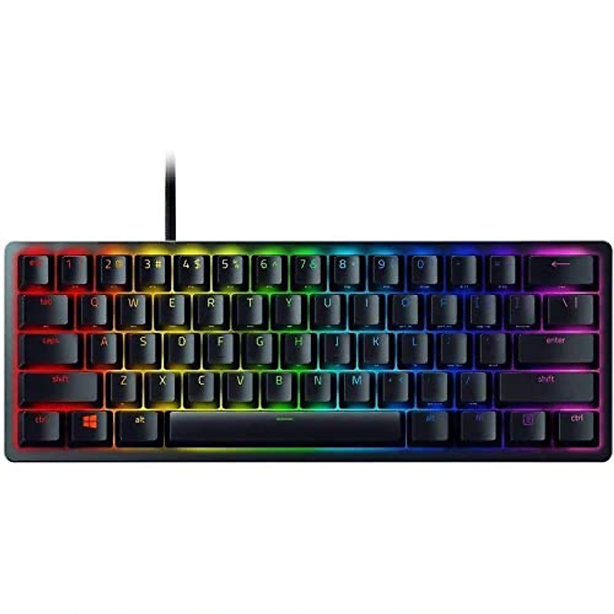 (Renewed) Razer Huntsman Mini 60% Gaming Keyboard: Clicky Optical Switches RZ-03-03390100 - Black