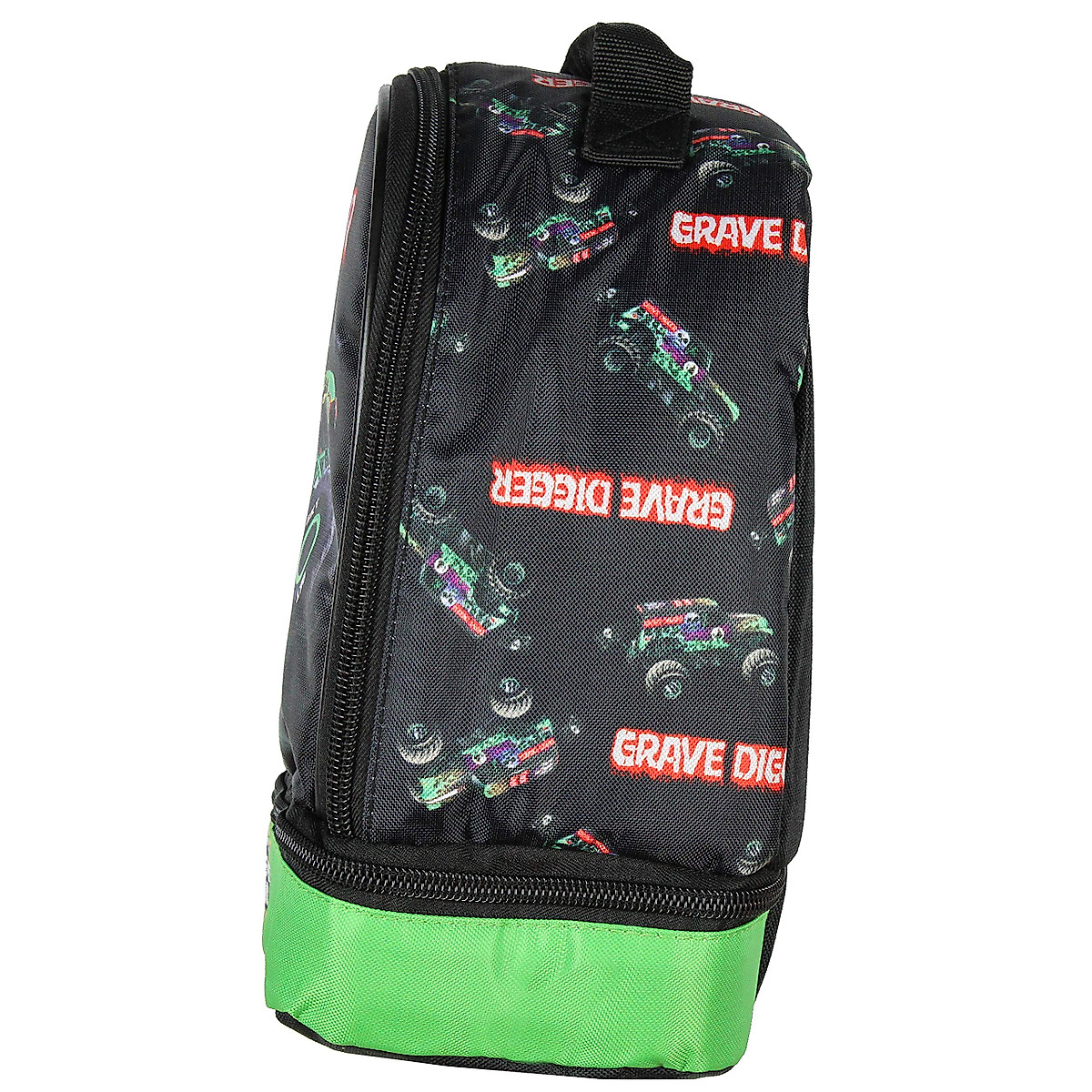 INTIMO Monster Jam Grave Digger Monster Truck Dual Compartment Lunch Bag Luch Box