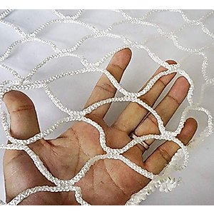 MAGFYLY Banister Guard net Children's Stair Safety Net, Nylon Rope Isolation Net, for Balcony Swimming Pool Anti-Fall Net Bed Fence Net, Including Cable Tie, White, 1x9m (Size : 19m(329ft))