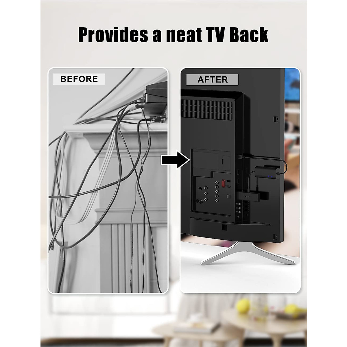 for All Fire TV Sticks Power Adapter USB Cable, Directly Power for TV Stick to Support 4K Video , Eliminating AC Outlet Decluttering Messy TV Cords, Latest Generation 2000mAh Advanced Power Cord