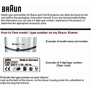 Product Journey Charger for Braun Shavers Series 1 3 5 7 9 Wall Power Supply Cord
