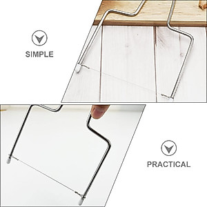 SHERCHPRY Stainless Steel Cheese Slicer 3pcs Cheese Slicer Stainless Steel Cheese Cutter Thin Butter Slicer Wire Butter Cutter Food Slicer Cheese Knives Cheese Block Shaver for Kitchen