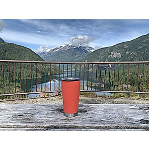 FIFTY/FIFTY Double Wall Vacuum Insulated Travel Tumbler, 20oz/591ml, Coral