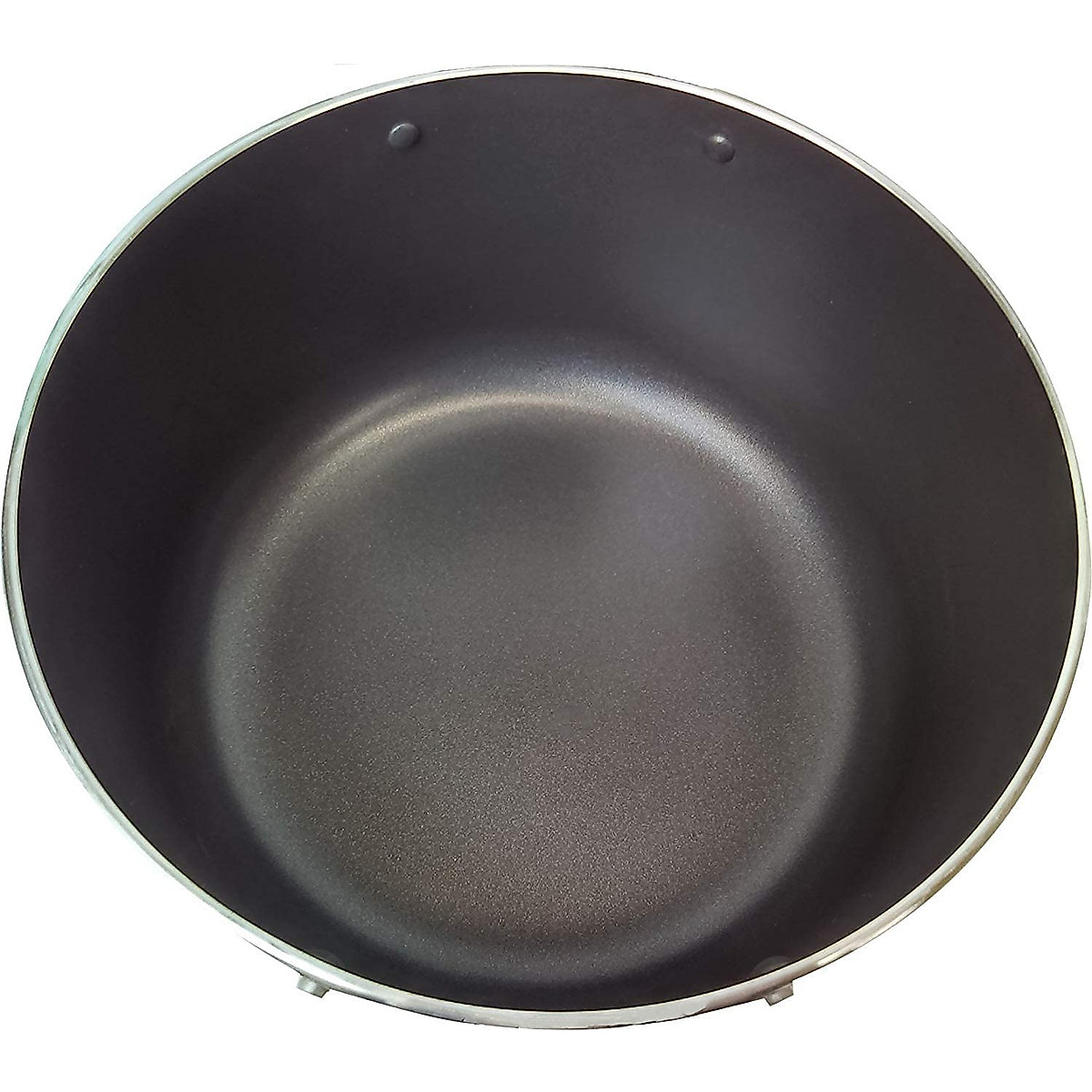 24Qt Dutch Oven Non Stick Heavy Gauge Aluminum Extra Large Casserole Pot With Glass Lid Fits 6 Gallons For Healthy Cooking