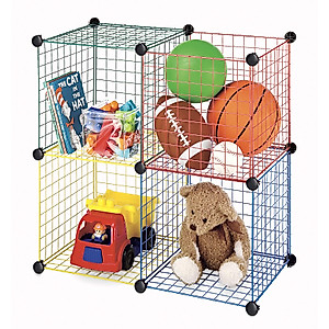 Whitmor Kids Storage Cubes Set of 4 Multicolor