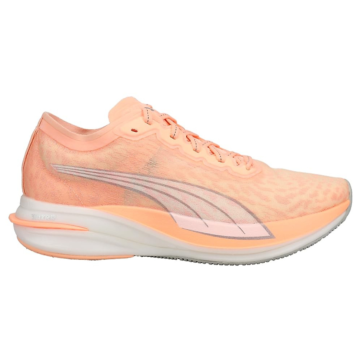 Puma Womens Deviate Nitro Wildwash Running Sneakers Shoes - Orange - Size 9 M