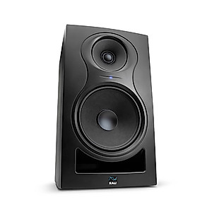 KALI AUDIO in-8 V2 8" Powered 3-Way Studio Monitor - 140W Speaker System - Boundary Compensation EQ Settings - for Mixing, Recording, Audio Production - XLR, TRS, RCA Inputs - Single, Black