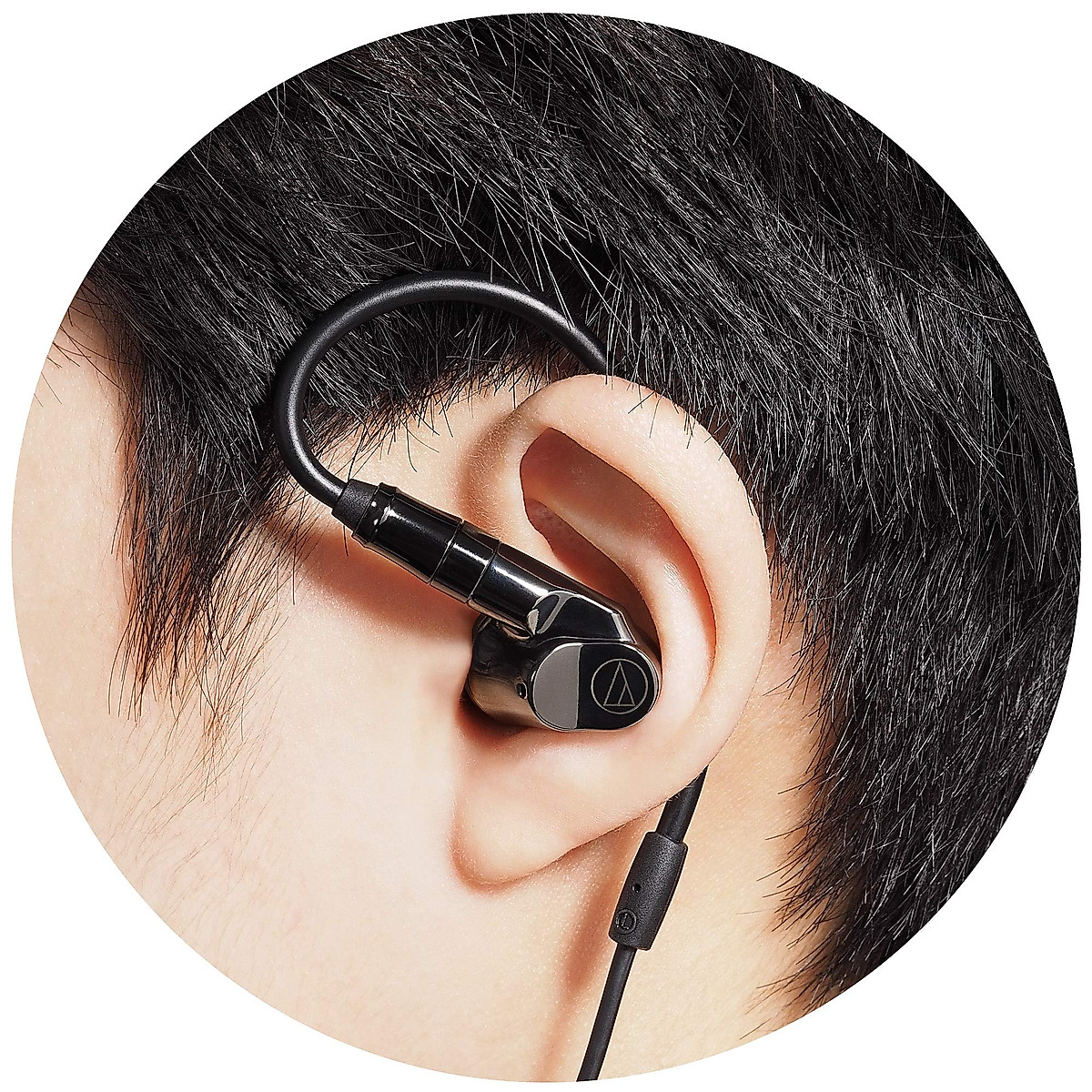 Audio-Technica ATH-IEX1 Hi-Res in-Ear Headphones, Black, Adjustable