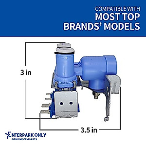 Enterpark DA62-00914B (Original Version) Refrigerator Water Valve for Samsung Replaces PS4146154 DA97-06642B AP4142321