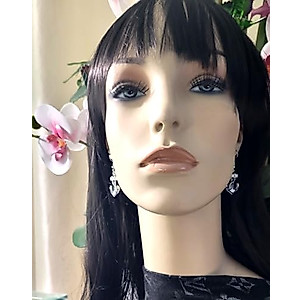 DianaL Boutique Beautiful Silvertone Nautical Anchor Earrings Enameled Gift Boxed Fashion Jewelry