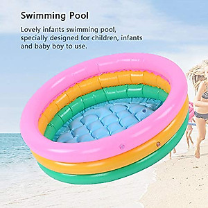 Children Soft Inflatable Swimming Pool Swimming Pool Kids Boy Pool for Outdoor Garden Cartoon Baby Pool Thicken(Small)