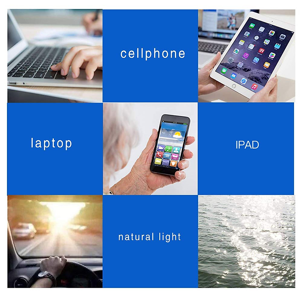 Kerecsen Computer Glasses 2 Pair UV Protection, Anti Blue Rays, Anti Glare and Scratch Resistant Computer Reading Glasses (Black, 1.50, multiplier_x)