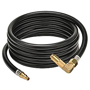 Stanbroil 12FT RV Quick Connect Propane Hose with Propane Elbow Adapter Fitting RV Quick-Connect Kit for Blackstone Tabletop Camping Grill 17 Inch and 22 Inch Portable Gas Griddle
