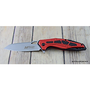 Mtech Tactical Stainless Steel Open Folding Pocket Knife With Clip - 7.75 Inch Outdoor Survival Hunting Knife for Camping by Survival Steel